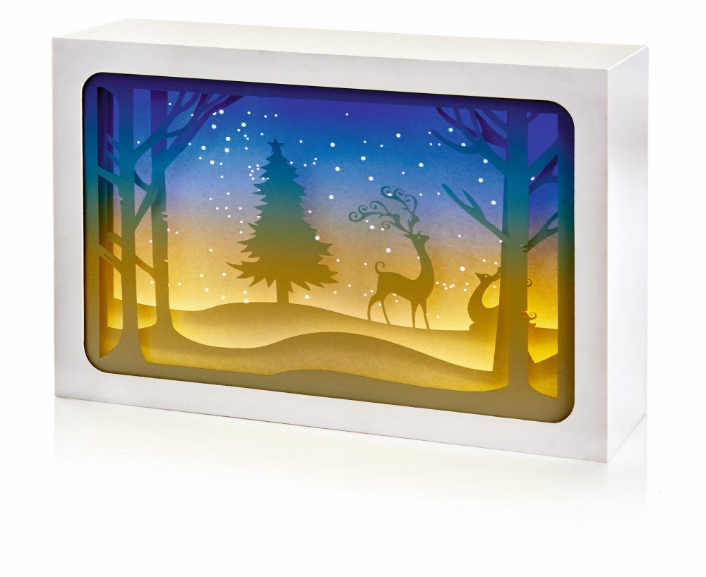 Light up Reindeer Diorama Scene
